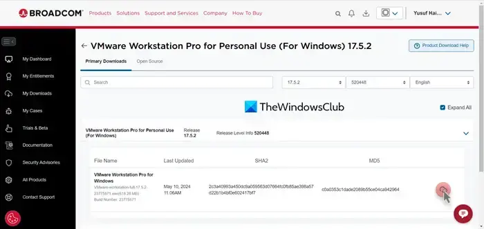 VMware Workstation Pro と Fusion Pro を無料で使用して VM を作成する: capdeta8989